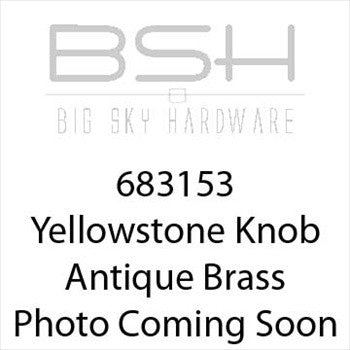 Big Sky Hardware Yellowstone Knob - Antique Brass – KnobDeco