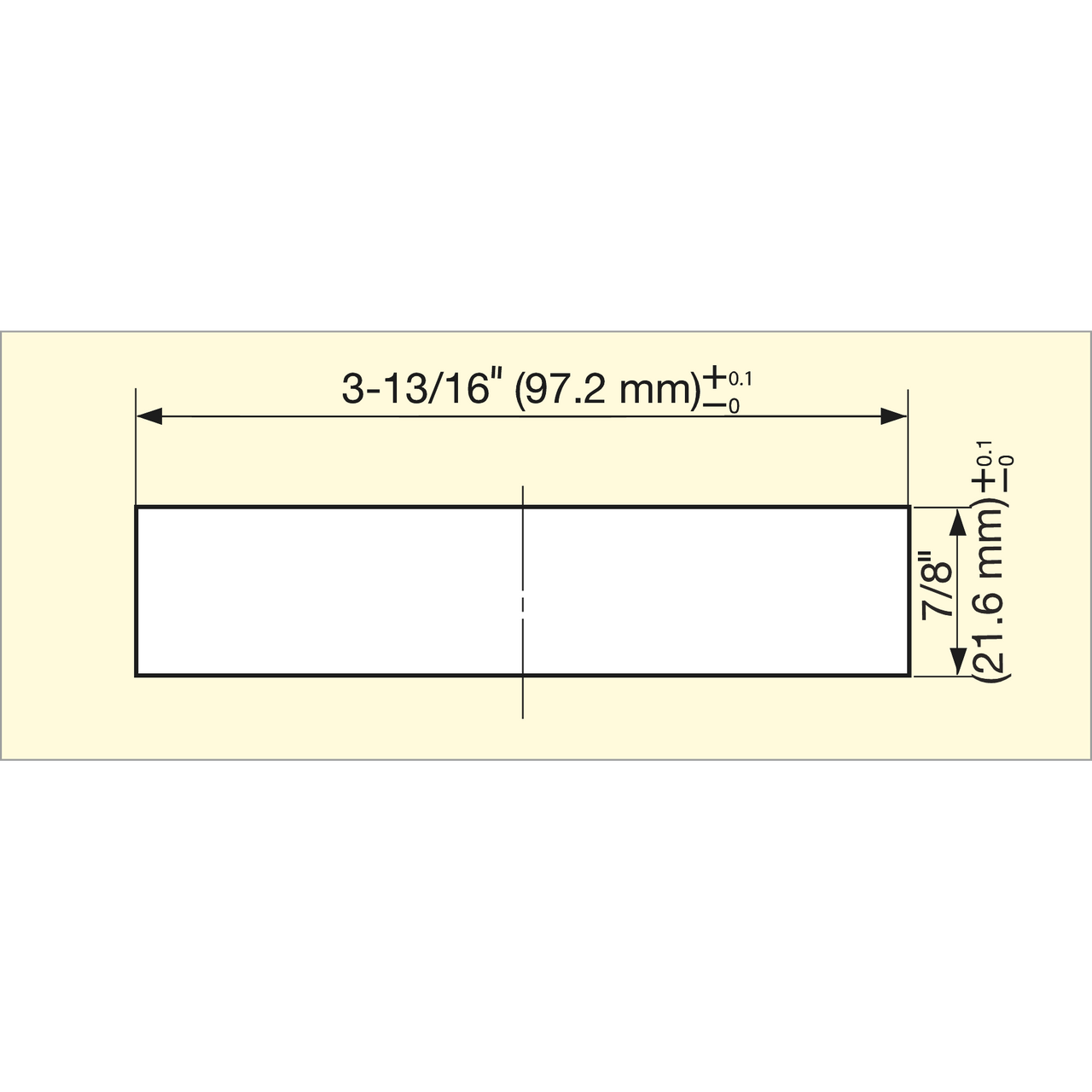 Sugatsune ATS-100-BR: 97mm Rectangular Recessed Pull - Brown – KnobDeco